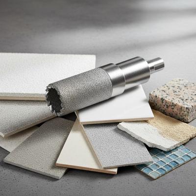China 6mm 150mm Vacuum Brazed Diamond Hole Saw Ceiling Tile Cement Board Ceramic Tile Drywall Fiber Cement Fiberglass Granite Plaster Stone Stucco Mesh Tile for sale