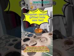 Sandstrahl 25mm 8PC Wolframkarbid Gritted Hole Saw Kit 92HRC