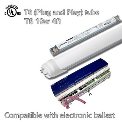 China 19W T8 SMD 4ft Led Fluorescent Tube Lights 2280lm With Electronic Ballast for sale