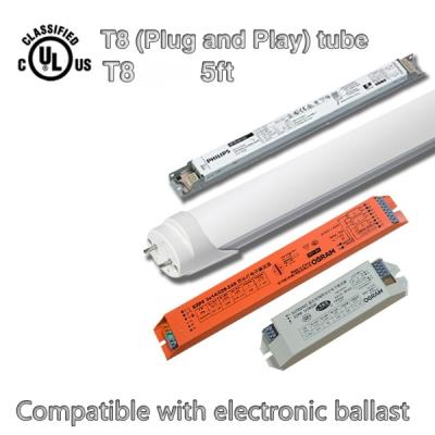 China Aluminum / PC 3120lm 5ft Led Fluorescent Tube Light , DLC / TUV Approved for sale