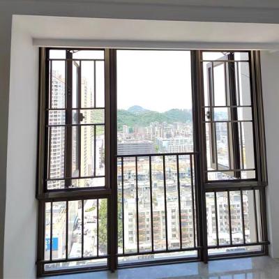 Cina Vetroresina nera Gray Mesh Retractable Screen Window Solutions in vendita