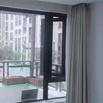 Cina Prova di alluminio singolo Hung Windows Black della zanzara di profili in vendita