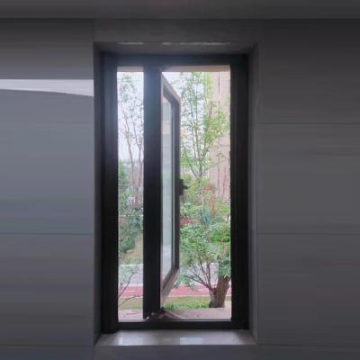 Cina Prova di alluminio singolo Hung Windows Black della zanzara di profili in vendita