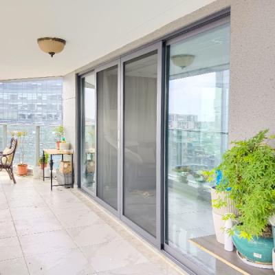 Cina Porta con zanzariera retrattile H9 Doppia porta con zanzariera francese 240 * 350 cm in vendita