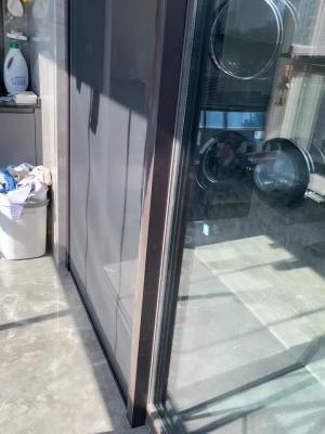 Cina Fly Screen Door Aluminum Alloy  Barrier Free Screen Door Curtain Mesh Fiberglass in vendita