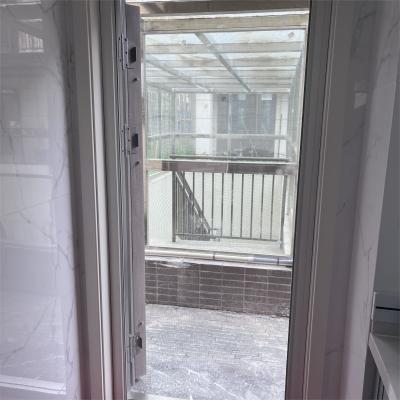 Cina Wholesale Retractable Mosquito Screen Door Frame Aluminum Alloy Barrier Free Fly Screen Door in vendita