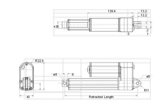 High Speed Office Environment Application Linear Actuator