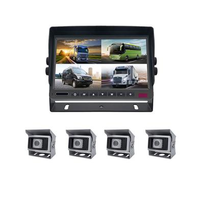China 130 Degree Car Reverse Truck Rear View Camera System With Quad View Monitor for sale