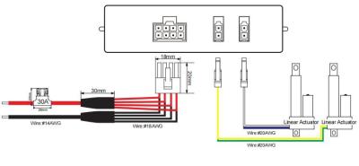Cina Industrial Actuators Move Parallel Remote Control Kit DC 12V 30A 2-Channel in vendita