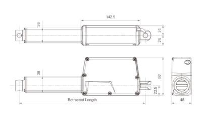 Cina Attuatori lineari DC 12V / 24V 6000N IP66 per Smart Kitchen Cabinet in vendita