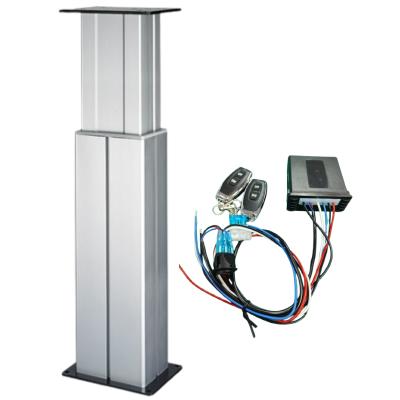 중국 원격 제어 4500N 부하로 24V 2 단계 전기 리프팅 컬럼 판매용