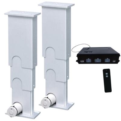 중국 2000N 3단계 망원경 DC 전기 실린더 홀 효과 동기화 제어 시스템 판매용