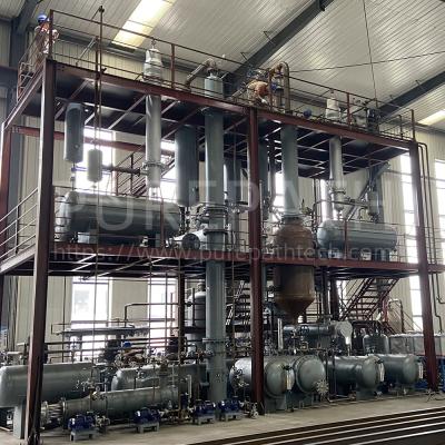 China Scada DCS PLC Waste Oil Recycling Plant 30TPD Engine Oil Refinery Machine for sale