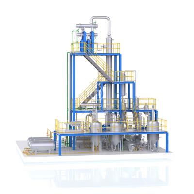 Cina Alta macchina di raffinazione dell'olio di spreco di controllo 480V dello SpA della pianta di distillazione sotto vuoto del rendimento dell'olio in vendita