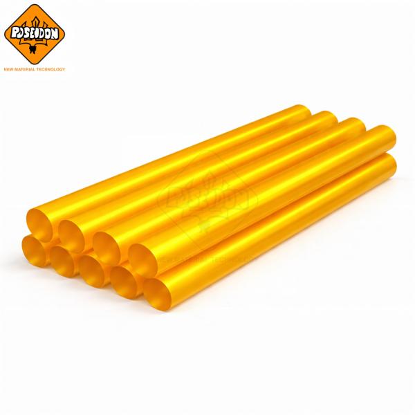 Quality 7/11mm*30cm Polyamide Hot Melt Glue Sticks , Golden Transparent Glue Sticks for Air , Oil , Fuel Filters Low VOC for sale