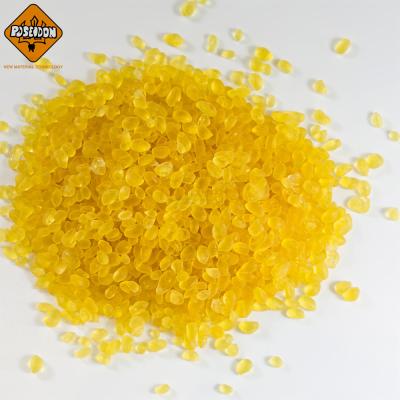 China Poseidon P9180 7mm Non-Toxic Flame-Retardant Polyamide Hot Melt Adhesive Golden Opaque Hot Melt Glue Granule for sale