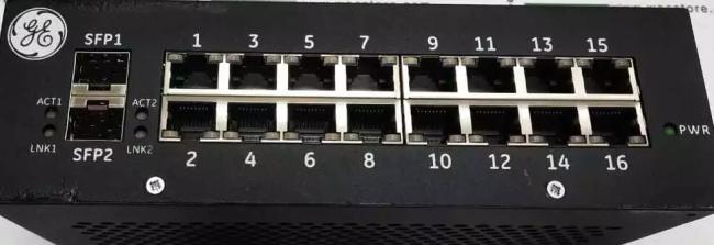 GE IS420ESWBH3A Ethernet IONet Switch side view
