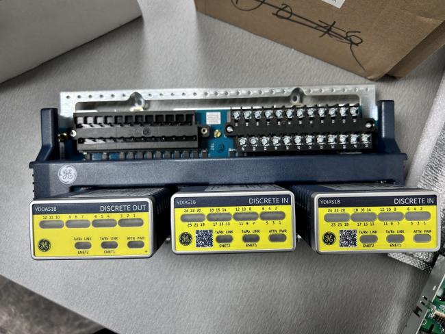 GE IS410TBCIS2C Contact I/O Terminal Board side view