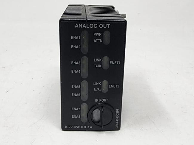 GE IS220PAOCH1A Analog Output Module side view