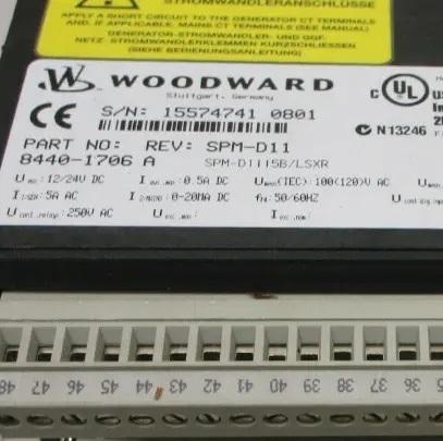 Close-up view of Woodward 8440-1706 SPM-D11 Series Load Share Synchronizer