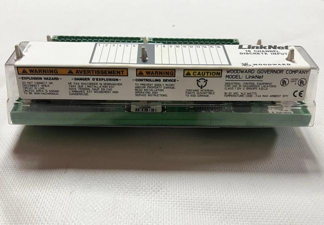 Woodward 9905-971 LINKNET 16 Channel Discrete Input Module front view