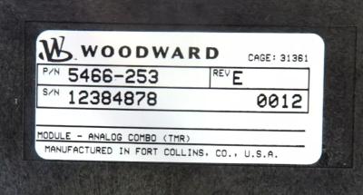 China 5466-253 WOODWARD Analog Combo Module for sale