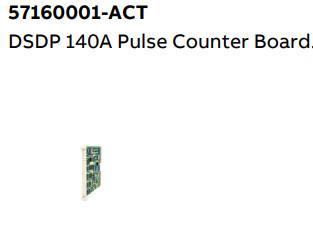 China DSDP 140A 57160001-ACT ABB Pulsmeter Board Te koop