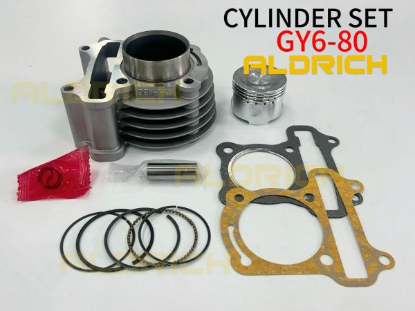 Quality Replacement GY6 80CC Motorcycle Cylinder Kit 47mm Bore Customized for sale