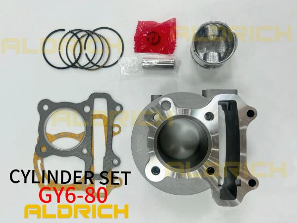 Quality Replacement GY6 80CC Motorcycle Cylinder Kit 47mm Bore Customized for sale