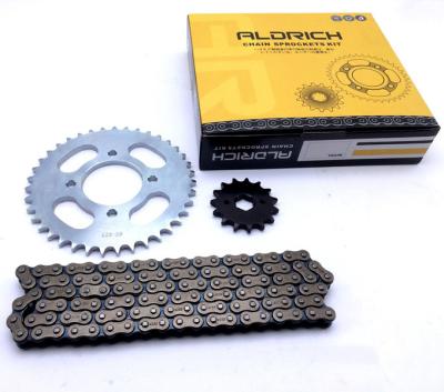China HJ125-8 Motorcycle Drive Chain Sprocket Kit Anti Rust 15T 114L Custom for sale