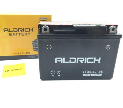 China YTX6.5L BS Motorbike Battery Replacement High CCA Maintenance Free 12 volt for sale