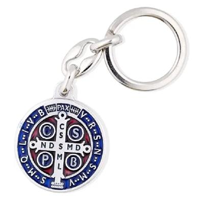 中国 記念品のやしはKeychain ISO9001を回す注文のロゴの金属Keychains Cilverを賭けた 販売のため
