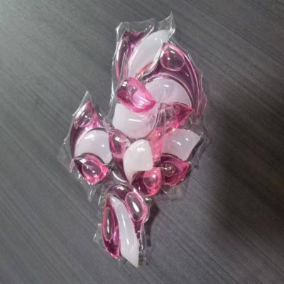 China 12g Red Pomegranate Scented Washing Machine Laundry Detergent Pods Plastic Box Package for sale