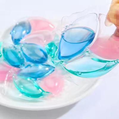 China 3 en 1 12g Freesia olores disolver la película de lavado de detergente cápsulas de lavandería en venta