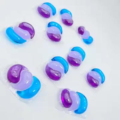 China 10g 3-In-1 Eco-Friendly Laundry Detergent Pods 3 Chamber Concentrate Detergent Pods for sale