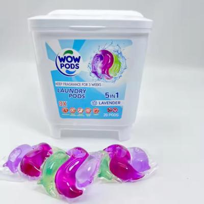 Cina Capsule di detersivi per biancheria idrosolubili per abbigliamento in forma di gel e ecologiche in vendita
