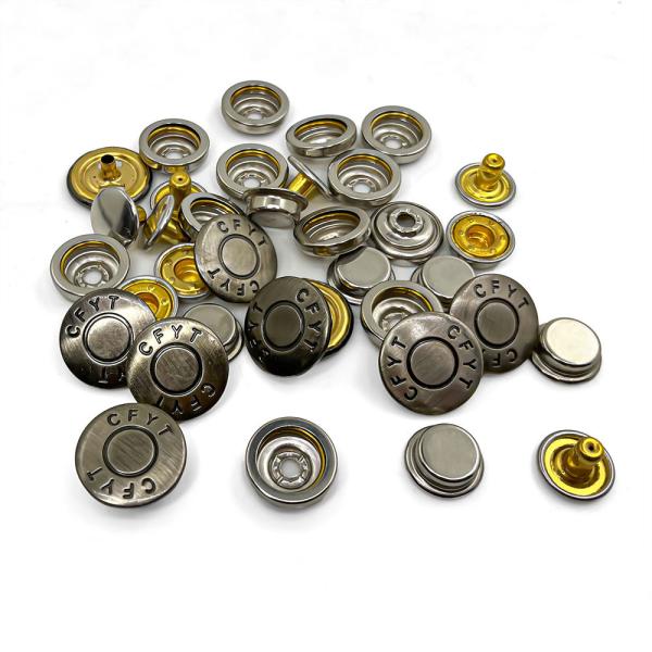 Quality 28L Metal Snap Button Eco-friendly Brass Metal Button Alloy Snap Button for sale