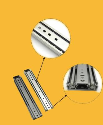 China Manufacture Fair 76mm Ball Bearing Ball Bearing Rail Slides Modern Full Extension Slide Channel Heavy Duty Telescopic Drawer Slide factory