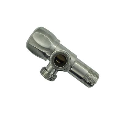 China 304 válvula de parada 10*5.5*3.5 da água de toalete da válvula de ângulo da maneira do SUS 2 à venda
