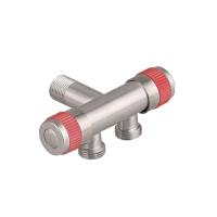 China SS304 Double Heads Control Angle Valve Angle Supply Valve for sale