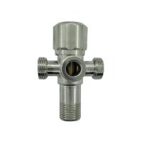 China Brushed Surface Sanitary Angle Valve SUS304 Wall In Type for sale