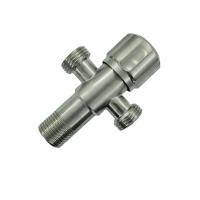 China Brushed Surface Sanitary Angle Valve SUS304 Wall In Type for sale