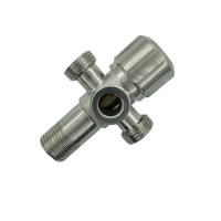 China Brushed Surface Sanitary Angle Valve SUS304 Wall In Type for sale