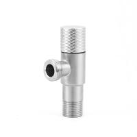 China SS304 Brushed Angle Valve With Handle High Precision for sale