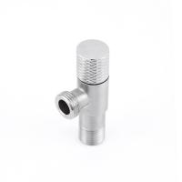 China SS304 Brushed Angle Valve With Handle High Precision for sale