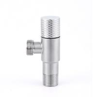 China SS304 Brushed Angle Valve With Handle High Precision for sale