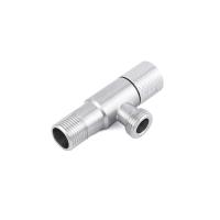 China SS304 Brushed Angle Valve With Handle High Precision for sale