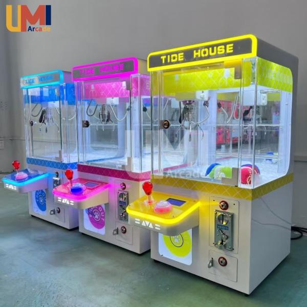 Quality Popular Table Top Claw Machine Children Plush Toys Mini Claw Machine Prizes Coin for sale