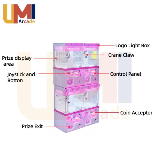 Quality Popular Table Top Claw Machine Children Plush Toys Mini Claw Machine Prizes Coin for sale