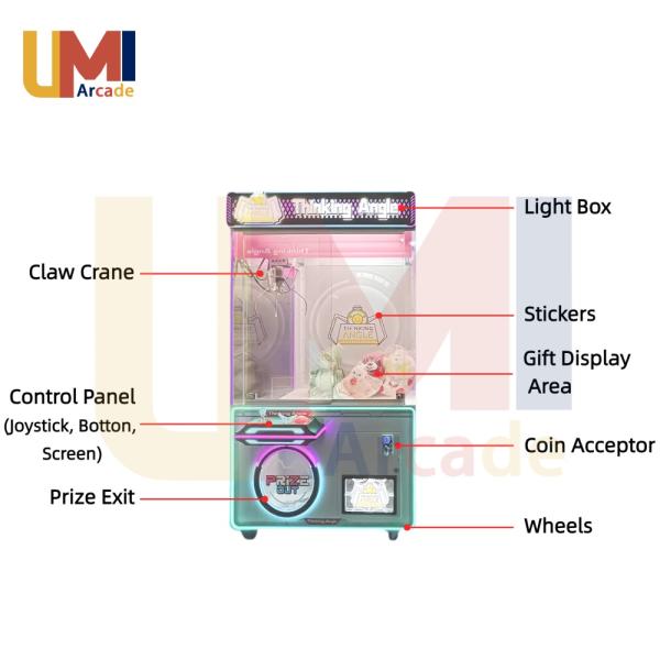 Quality Guangdong Big Claw Machine Large Plush Doll Toys Prize Vending Machine for for sale